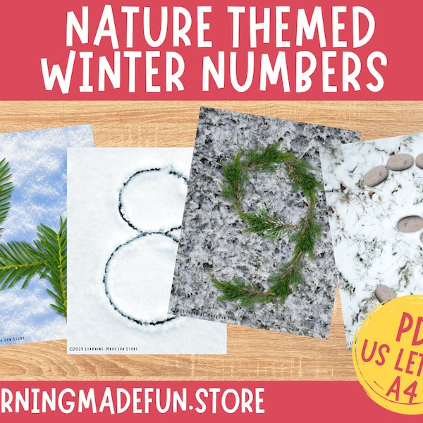 Nature Themed Numbers Posters - Etsy