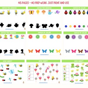 Spring Worksheets, Learning Activities for Toddlers, Preschool ...