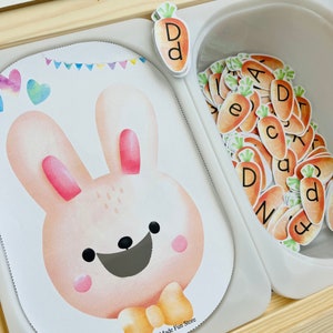 Feed the Bunny Letter Matching Flisat Insert (digital Download) - Etsy