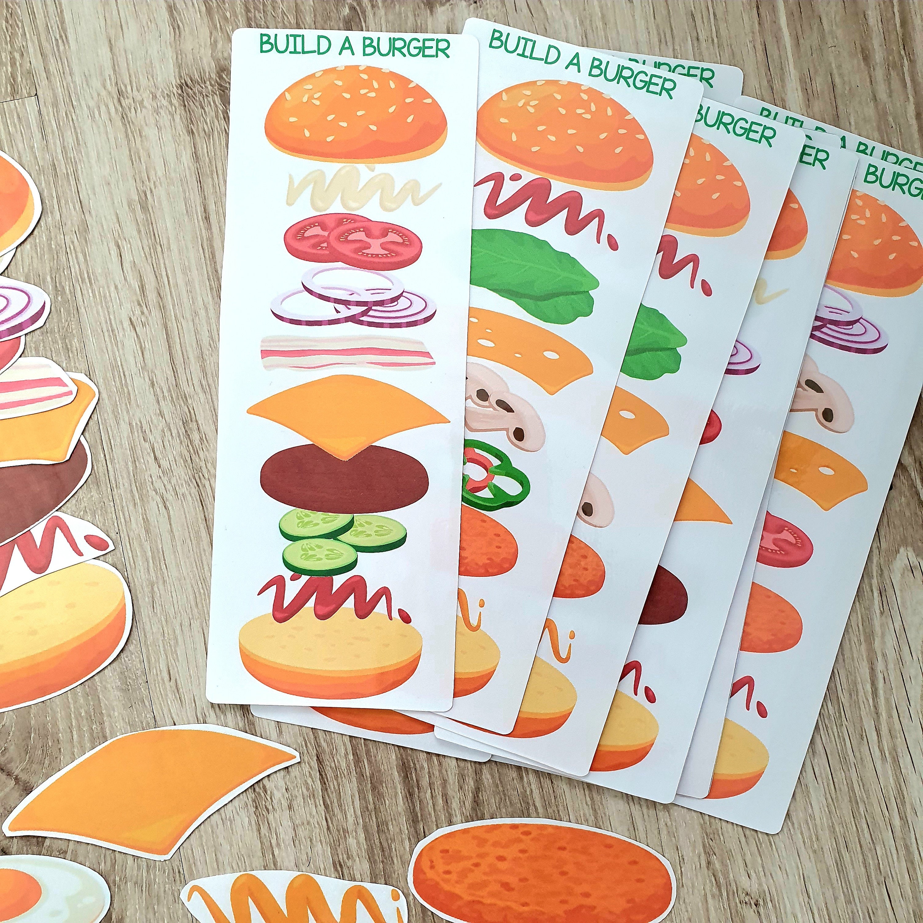 Build a Burger Pretend Play Burger Dramatic Play Preschool - Etsy UK