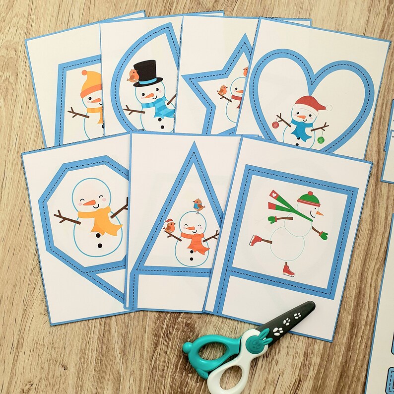Winter Scissor Skills Practice: Cutting Strips for Toddlers (digital ...