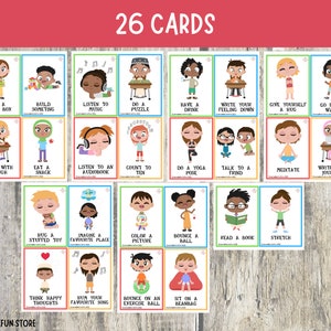 Calm Down Strategies Flashcards, Coping Skills, Techniques, Calm Down ...