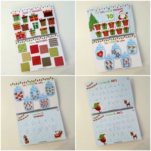 Christmas Busy Book, Learning Binder, Preschool Learning Activities ...