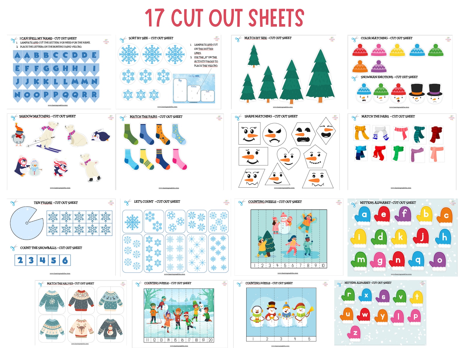 Winter Busy Book, Learning Binder, Preschool Learning Activities, Busy ...