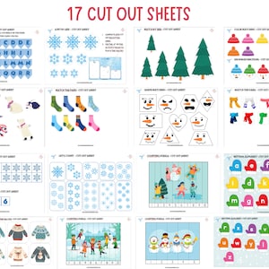 Winter Busy Book, Learning Binder, Preschool Learning Activities, Busy ...