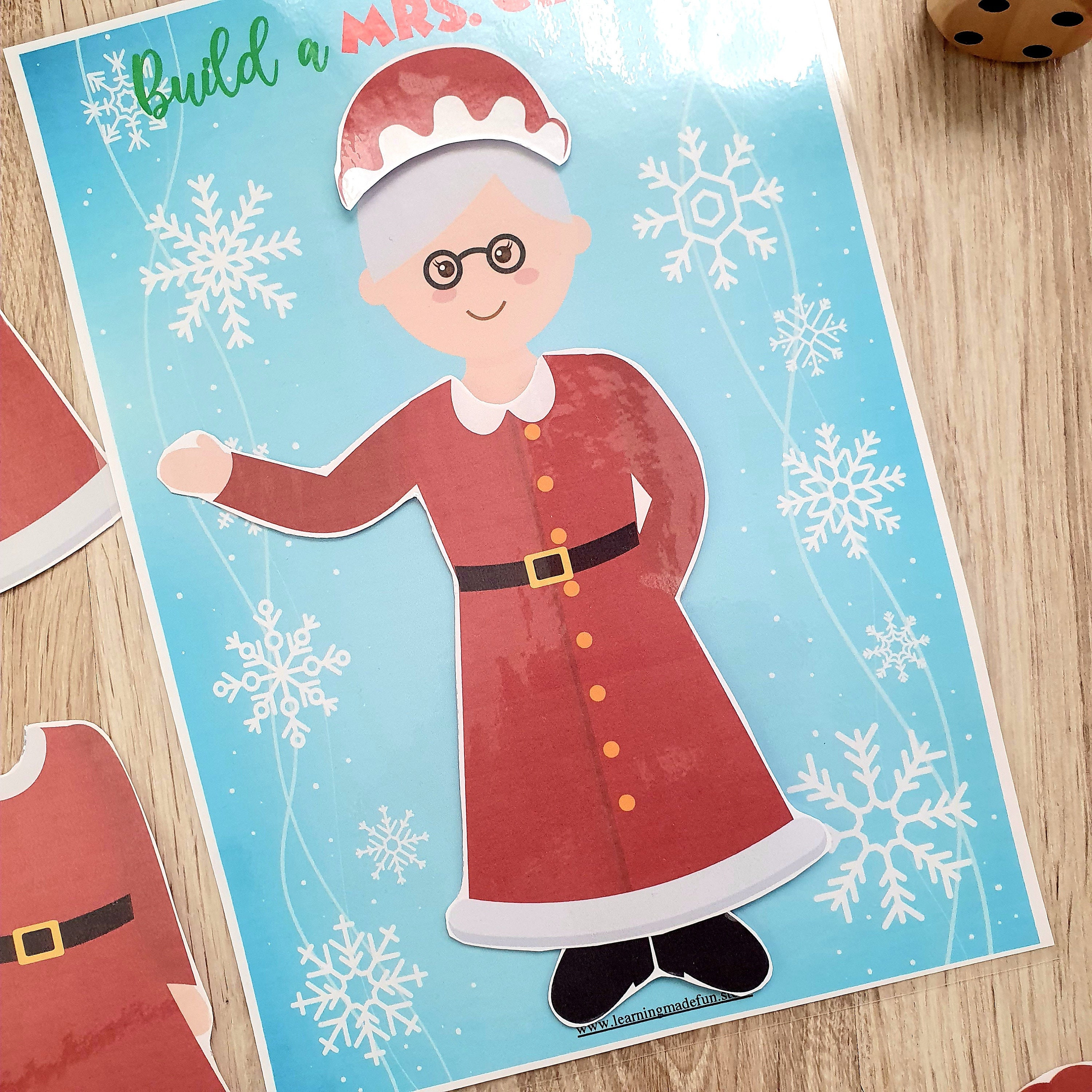 Build a Santa Christmas Activity Toddler Busy Book | Etsy