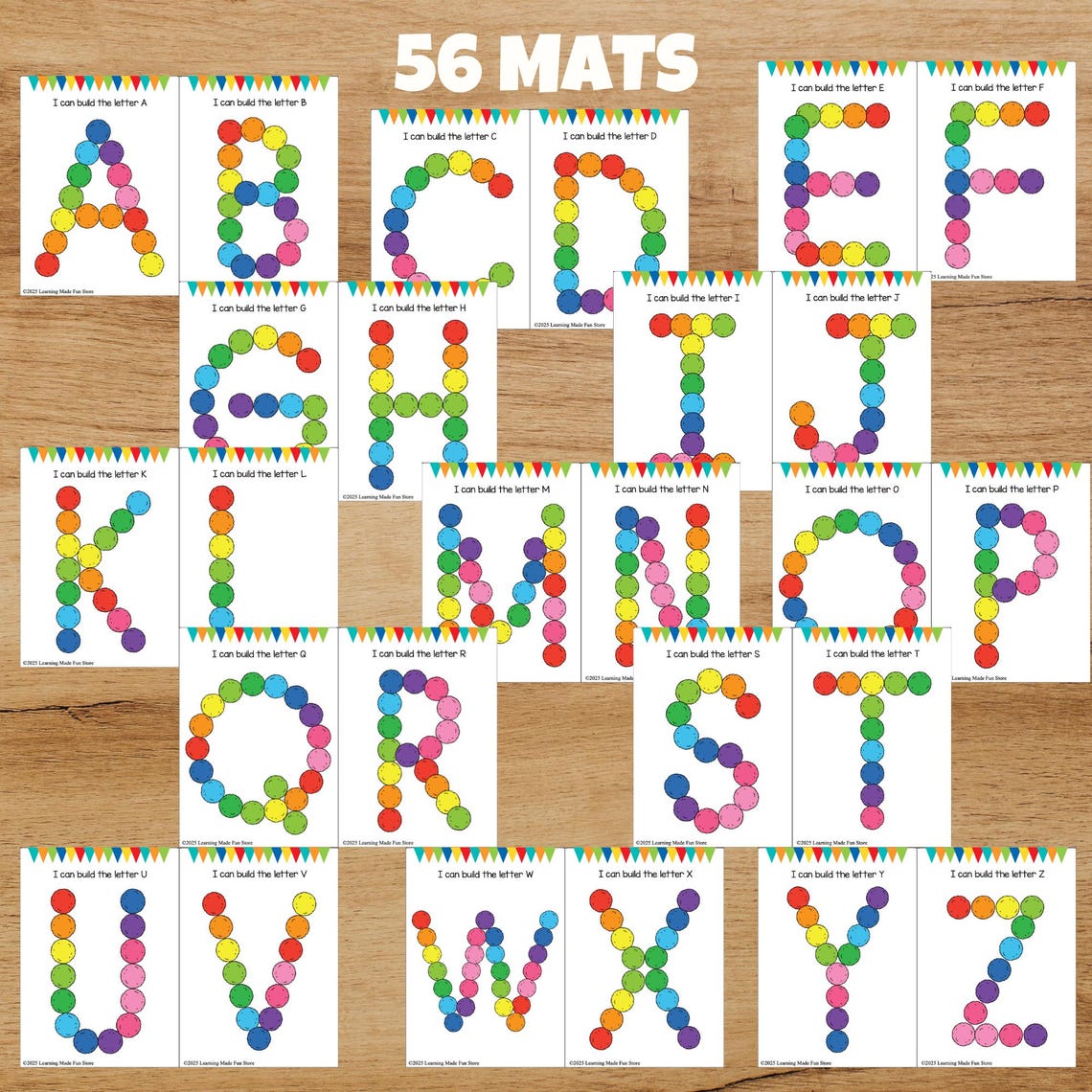 Alphabet Pom Pom Task Cards | Uppercase & Lowercase Letters Fine Motor ...