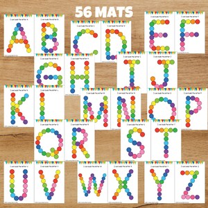 Alphabet Pom Pom Task Cards | Uppercase & Lowercase Letters Fine Motor ...