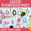 Forest Animals Play Doh Mats Visual Cards, Printable Play Dough Toddler ...