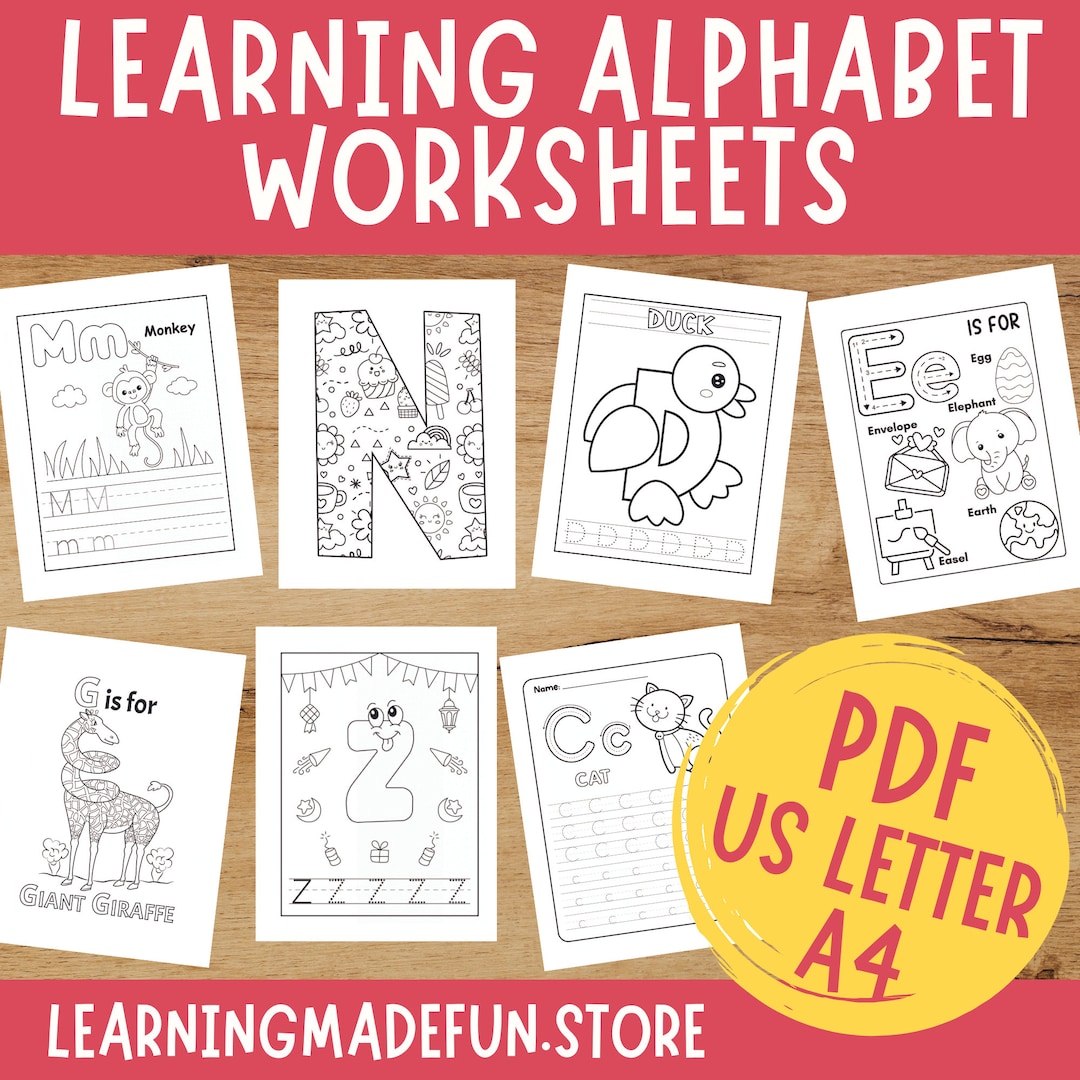 Letter of the Week Worksheets Printable, Alphabet Coloring Pages ...