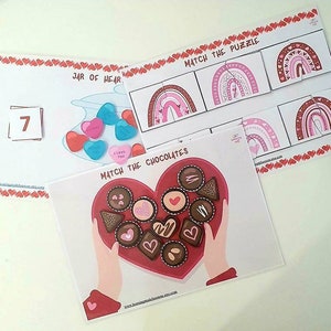 Valentines Day Busy Book, Busy Book Printable, Learning Binder ...