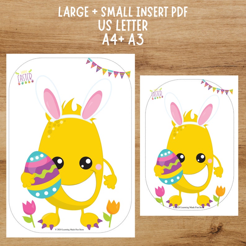 Feed the Easter Monster Counting, Printable Flisat Insert, Trofast ...