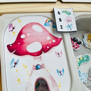 Bugs Counting, Printable Flisat Insert, Trofast Insert, Preschool ...