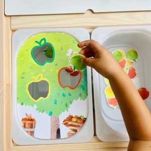 Counting Apples Flisat Insert, Trofast Insert, Flisat Printable ...