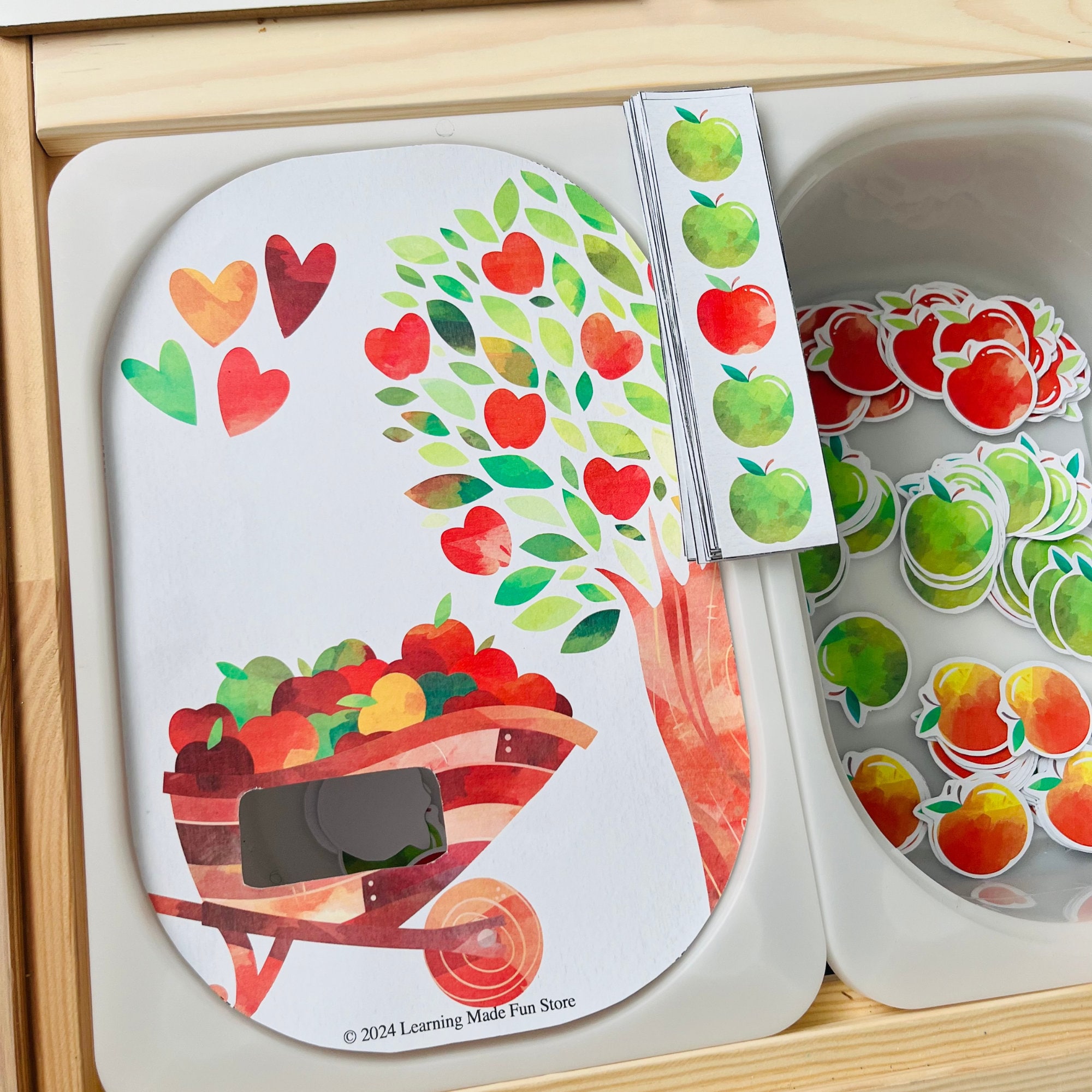 Apples Patterns Flisat Insert, Trofast Insert, Flisat Printable ...