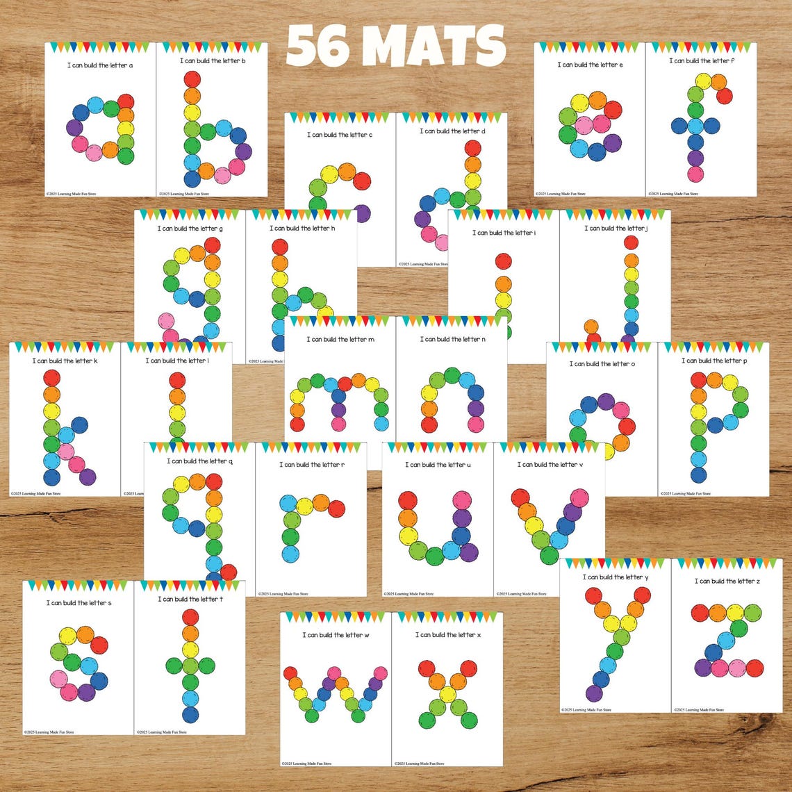Alphabet Pom Pom Task Cards | Uppercase & Lowercase Letters Fine Motor ...