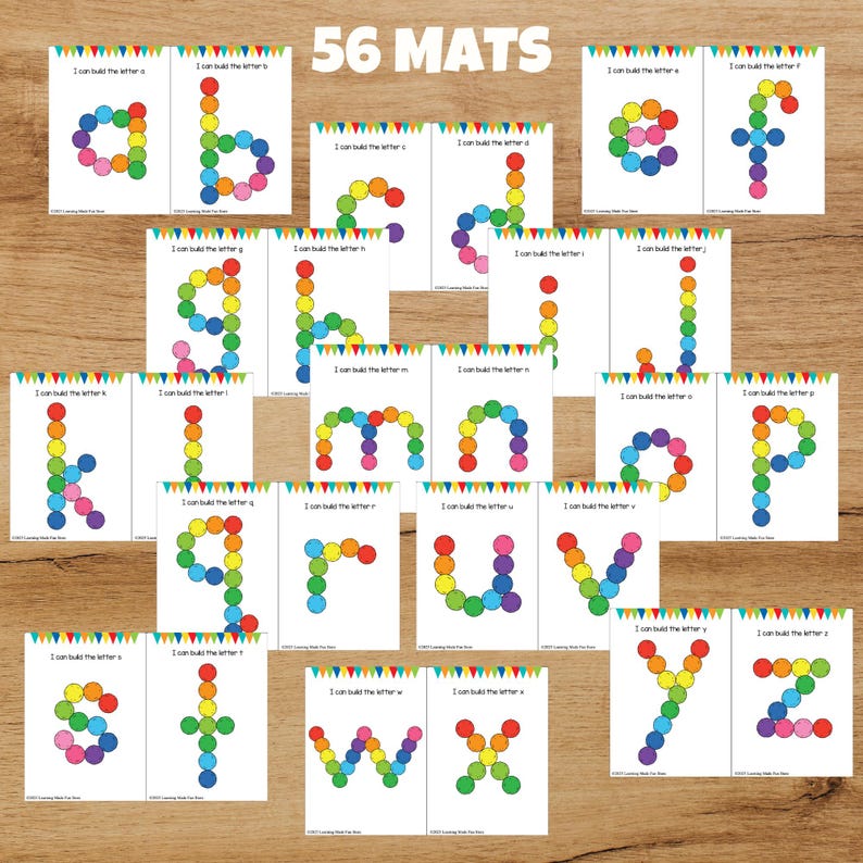 Alphabet Pom Pom Task Cards | Uppercase & Lowercase Letters Fine Motor ...