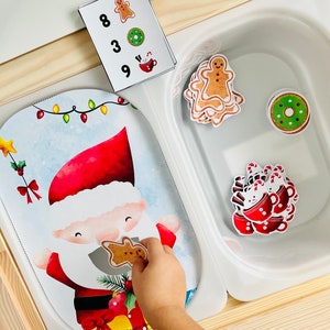 Feed Santa Flisat Insert, Christmas Counting Activity, Printable ...