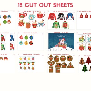 Christmas Busy Book for Toddlers, Busy Book Printable, Learning Binder ...