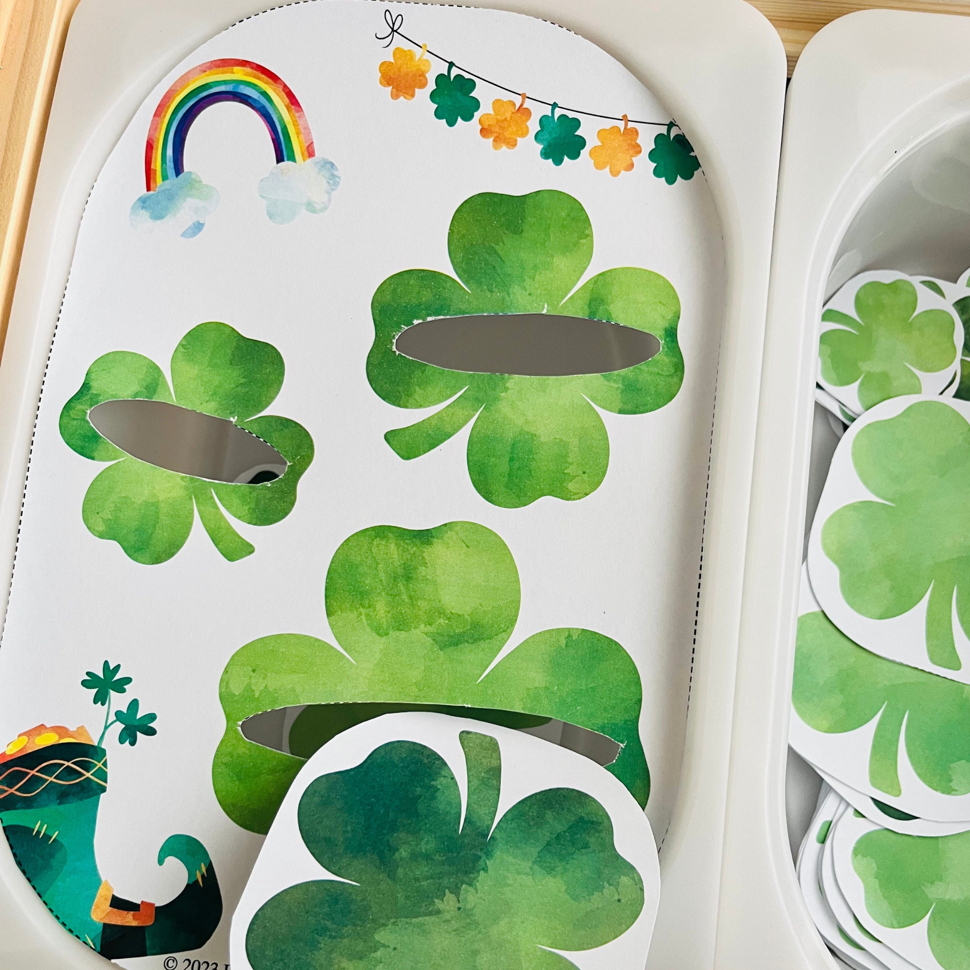Saint Patrick Sort by Size, Printable Flisat Insert, Trofast Insert ...