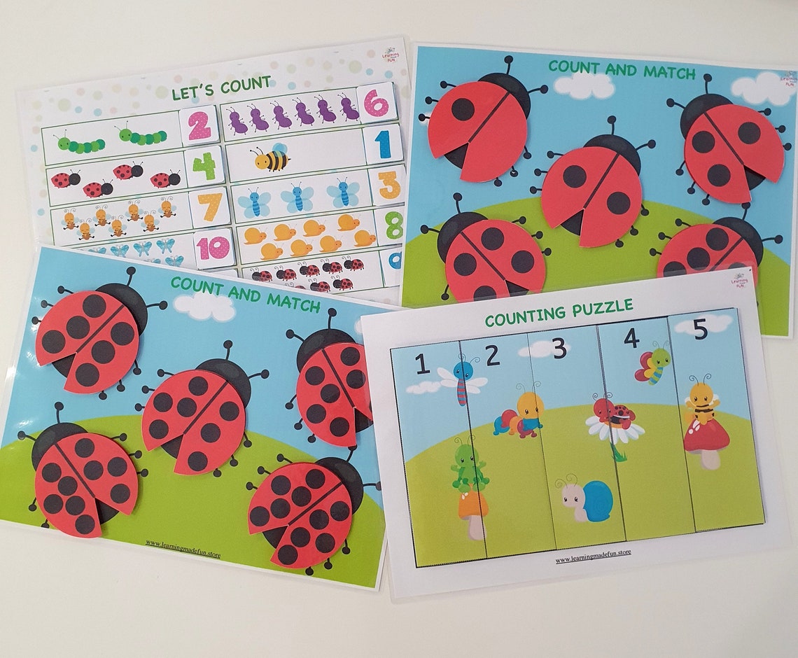 Toddler Busy Book Insects Learning Binder Toddler Learning | Etsy