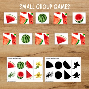 Watermelon Unit Study: Printable Summer Learning Activities (PDF) - Etsy