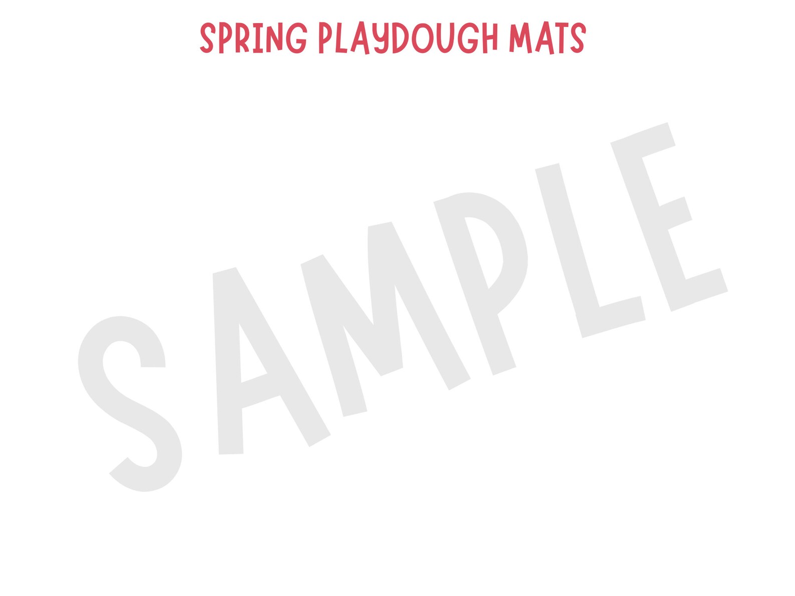 Easter Play Dough Mats Printable Play Doh Learning Toddler | Etsy