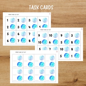 Feed the Snowman Counting, Printable Flisat Insert, Trofast Insert ...