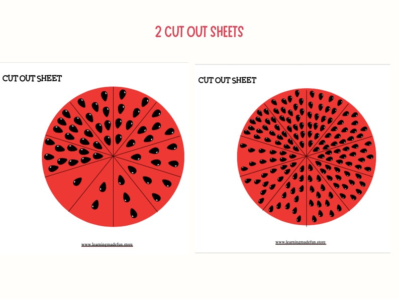 Watermelon Counting Activity Busy Book Printable Count 1-20 | Etsy