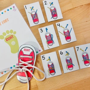 Shoe Tying Practice for Kids, Fine Motor Skills, Preschool Printables ...