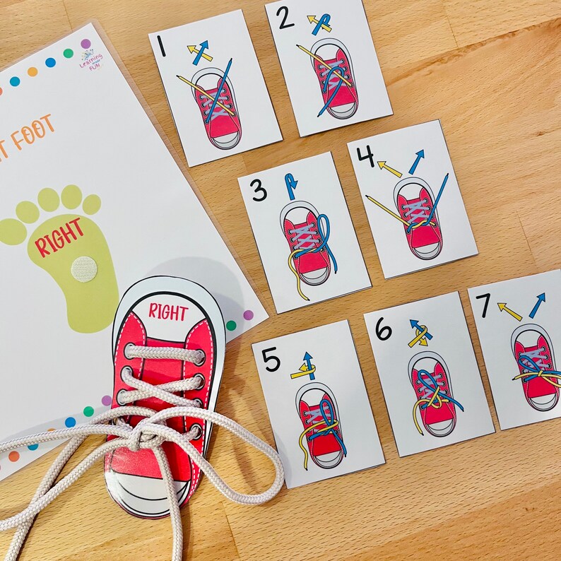 Shoe Tying Practice for Kids Fine Motor Skills Preschool - Etsy