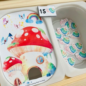 Spring Snails Counting to 20, Printable Flisat Insert, Trofast Insert ...