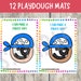 Pirates Play Dough Mats Fine Motor Skills Visual Cards Play Doh Mats ...