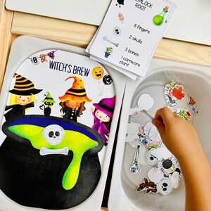 Halloween Potions Flisat Insert, Trofast Insert, Flisat Printable ...