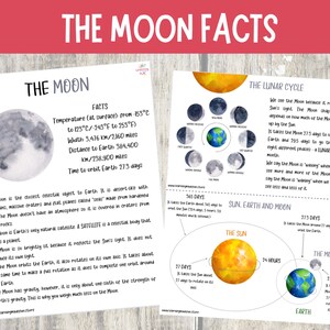 Moon Phases Unit Study, Phases of the Moon Learning Activity, Pre-k ...