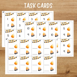 Halloween Counting Printable Flisat Insert, Trofast Insert, Preschool ...