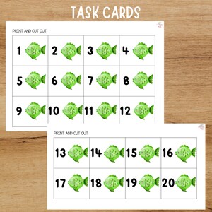 Feed Shark Counting to 20, Printable Flisat Insert, Trofast Insert ...