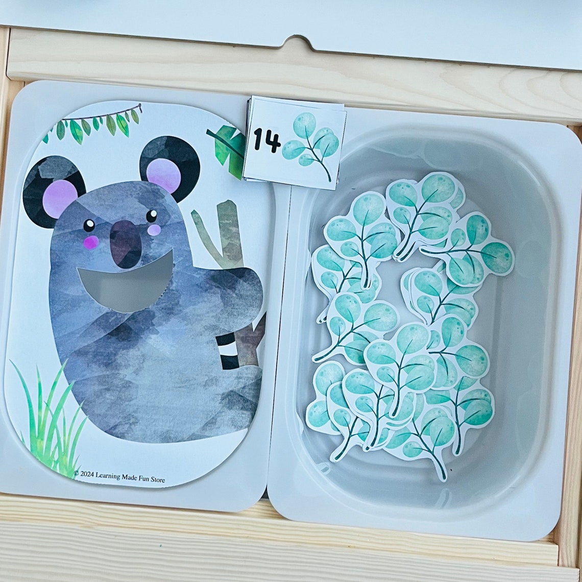 Koala Counting Flisat Insert: Preschool Pretend Play (digital Download ...