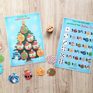 Decorate the Christmas Tree, Christmas Busy Book Page, Christmas Games ...