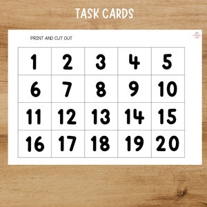 Feed the Chicken Counting Flisat Insert, Preschool Farm Play (digital ...