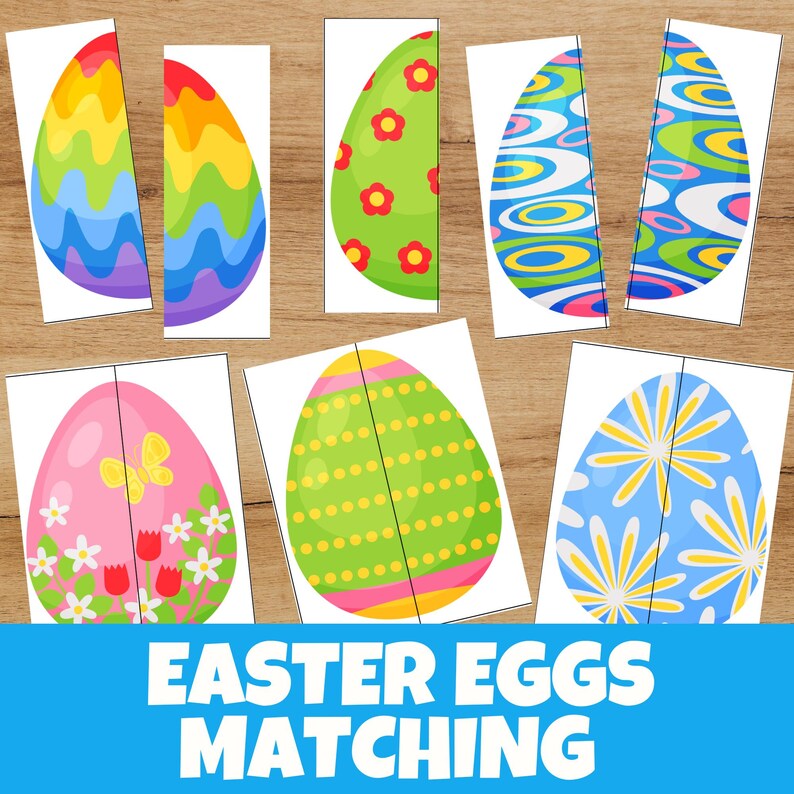 Printable Easter Egg Matching Game | Toddler Color Recognition Activity ...