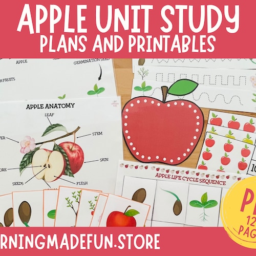 Apple Matching Busy Book Preschool Printable Fall Autumn - Etsy
