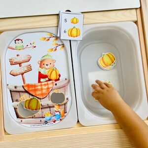 Pumpkins Sorting Flisat Insert, Trofast Insert, Flisat Printable ...