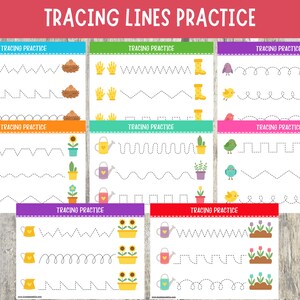 Spring Tracing Practice, Tracing Lines, Fine Motor Skills, Tracing ...