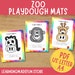 Snowflakes Play Dough Mats, Printable Play Doh Toddler Activities ...