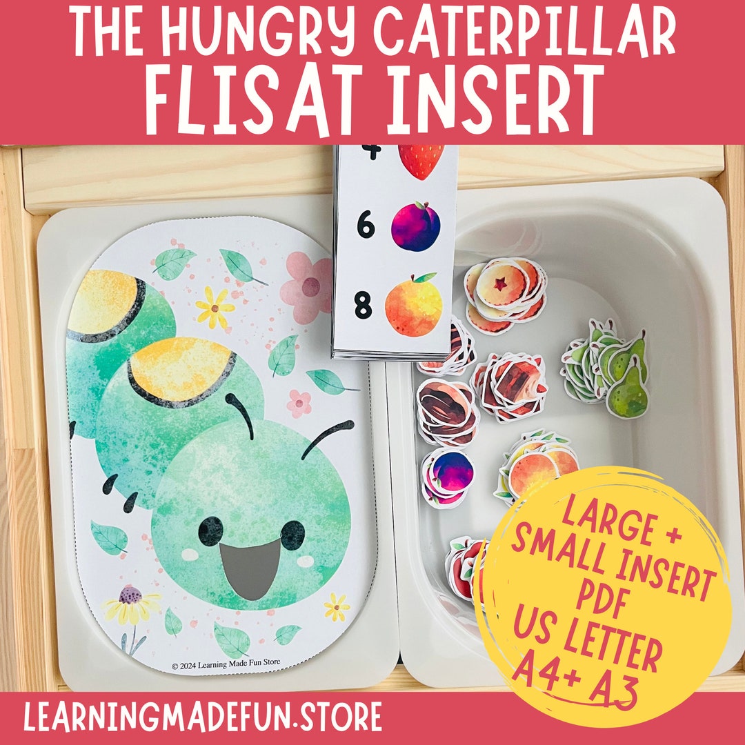 The Hungry Caterpillar Counting to 10, Printable Flisat Insert, Trofast ...