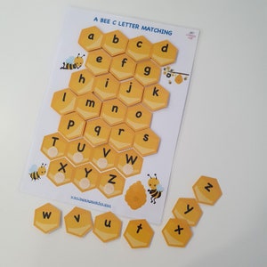 ABC Matching Game, Letter Matching, Alphabet Uppercase and Lowercase ...