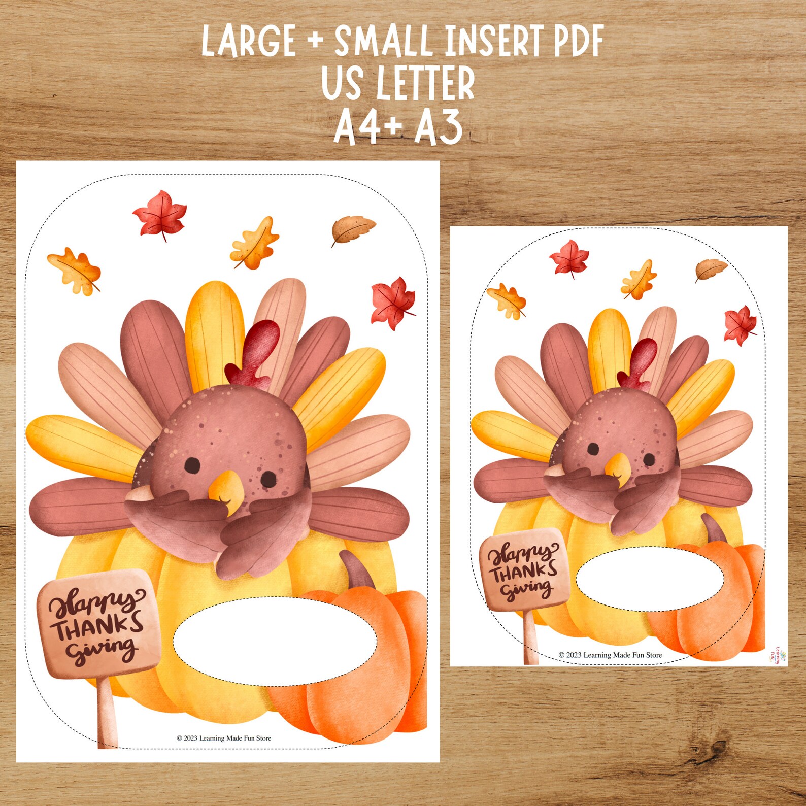 Thanksgiving Counting Printable Flisat Insert, Trofast Insert ...