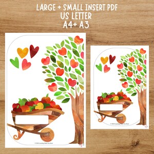 Apples Counting, Printable Flisat Insert, Trofast Insert, Preschool ...