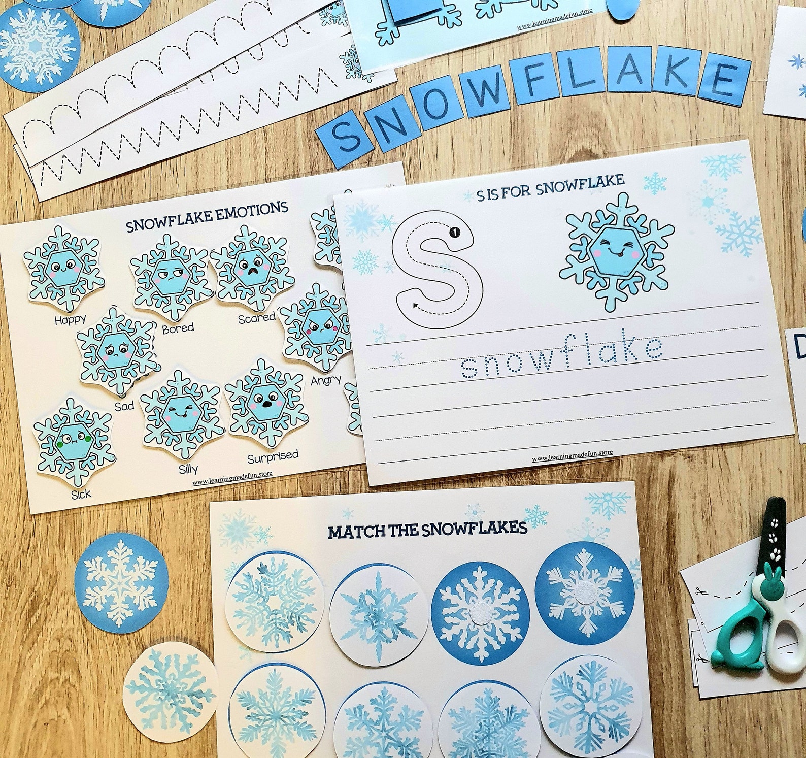 Snowflake Life Cycle Unit Study: Winter Learning Bundle (PDF) - Etsy